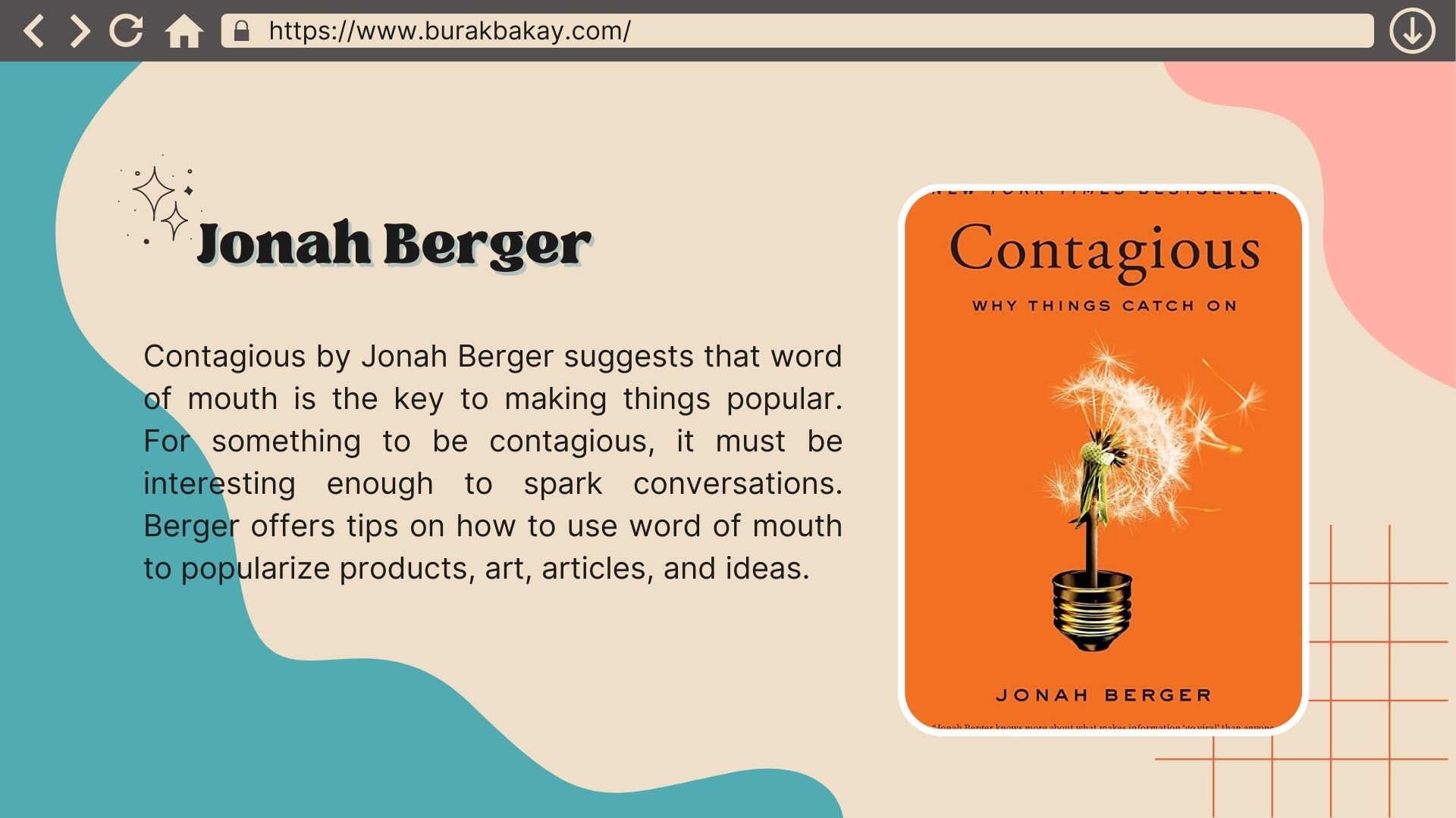 Book Summary of Contagious by Jonah Berger – Burak Bakay