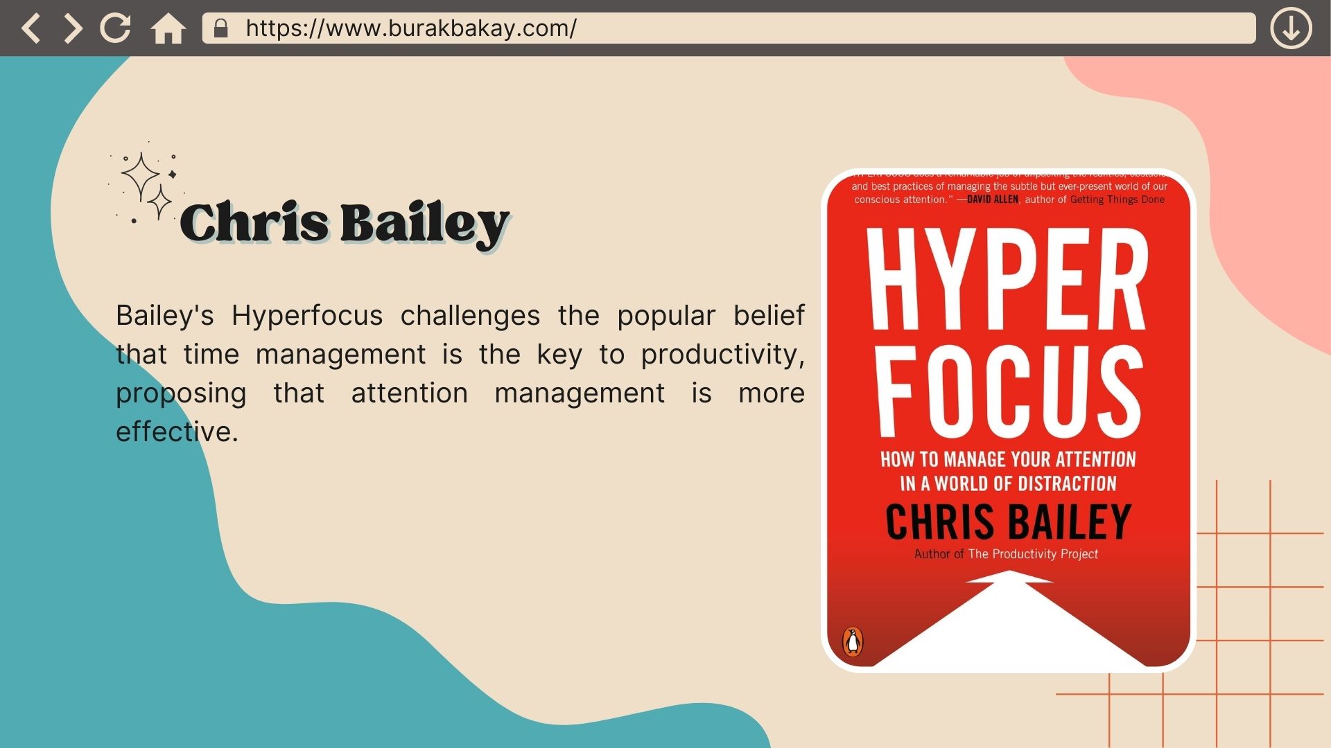Book Summary of Hyperfocus by Chris Bailey – Burak Bakay